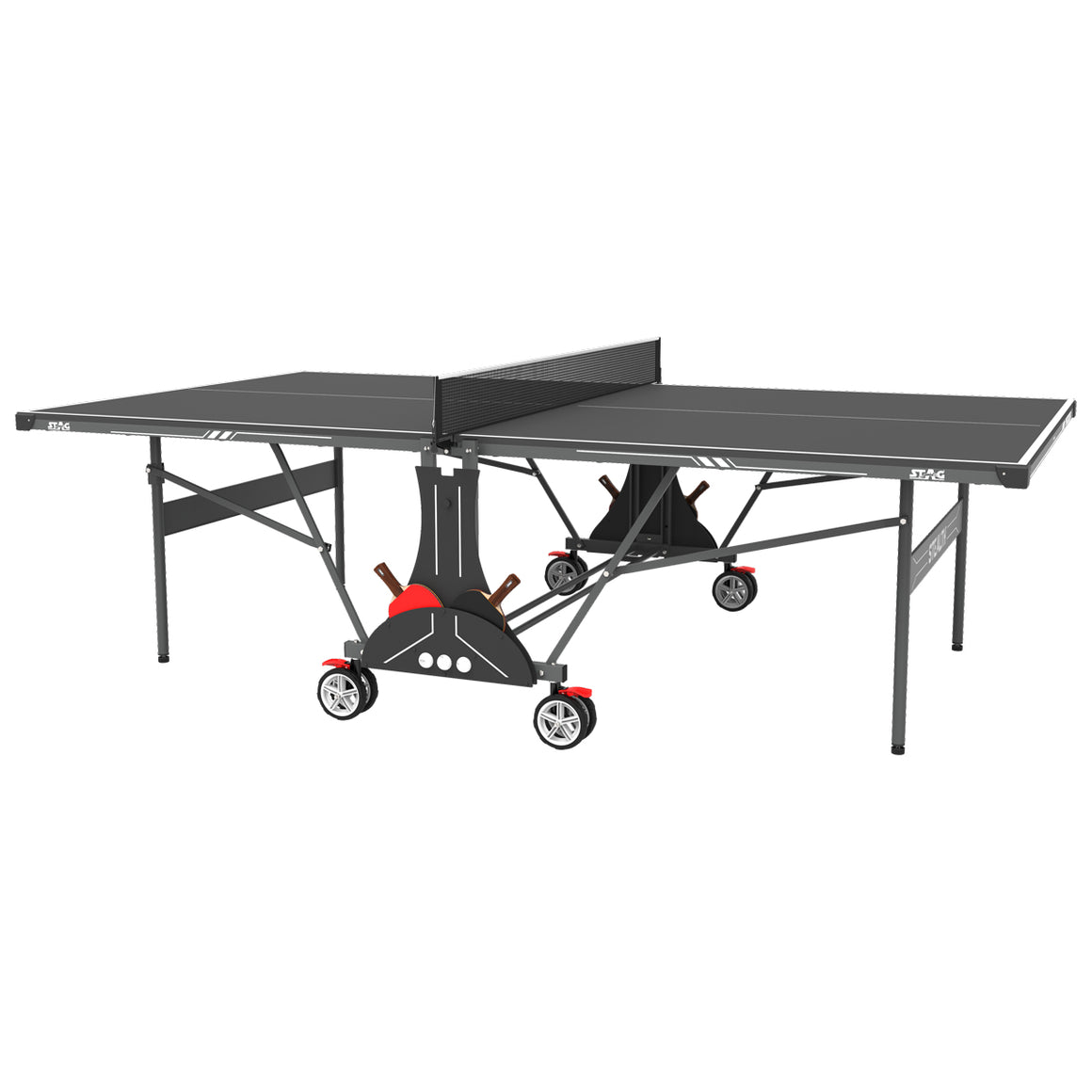 STAG ICONIC Stealth Table Tennis Table | Full-Size Indoor Professional ...