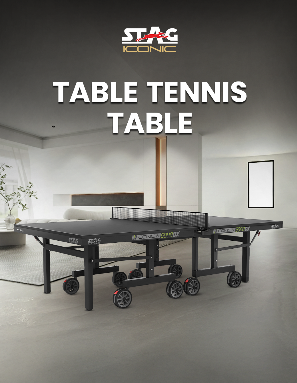 STAG ICONICS Table Tennis Tables | Professional-Grade TT Tables for ...